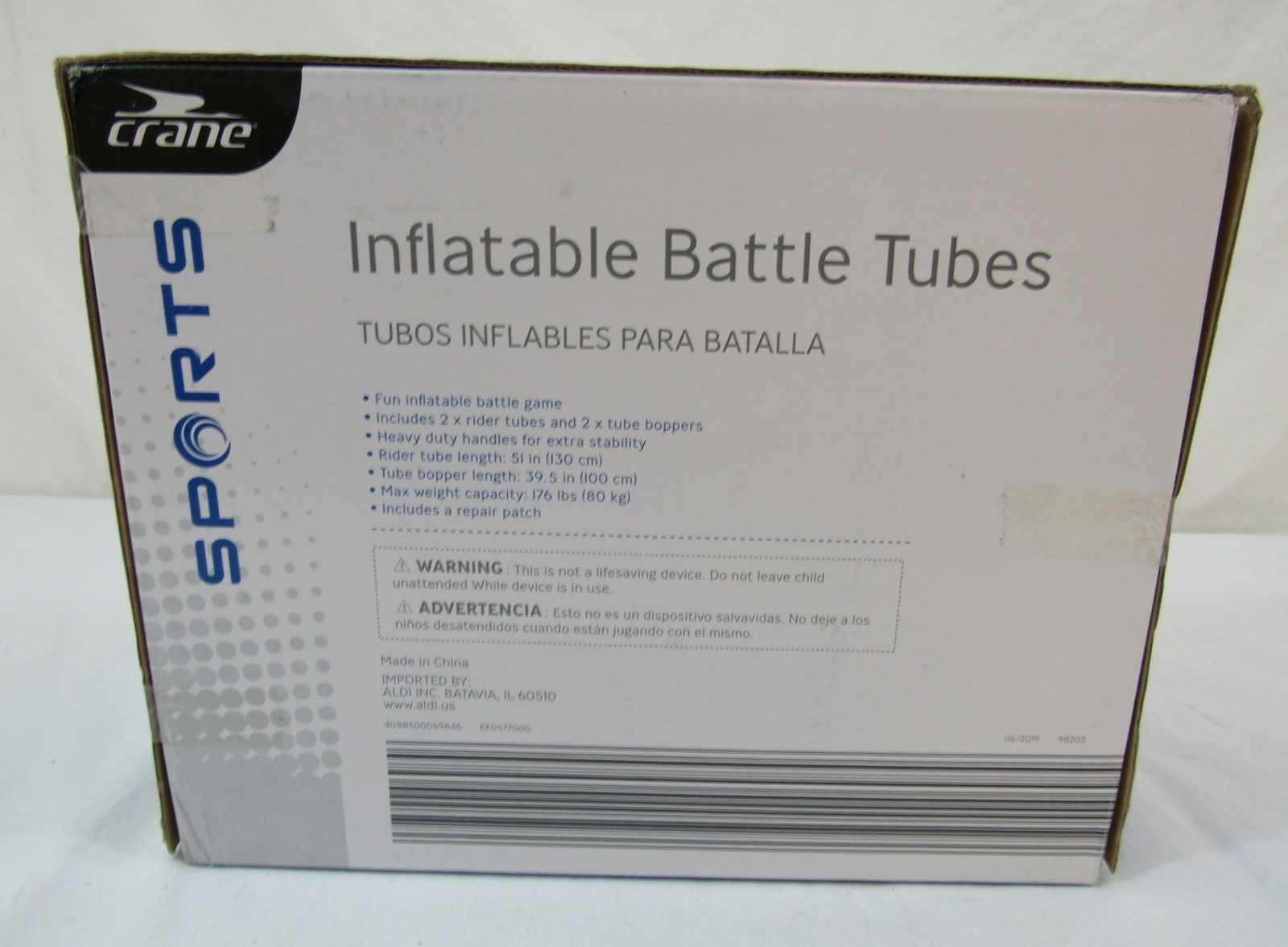 Crane Sports Inflatable Battle Tubes Set - Includes 2 Rider Tubes & 2 ...