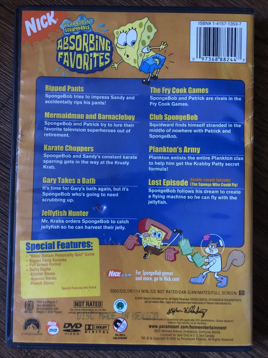 Spongebob Absorbing Favorites