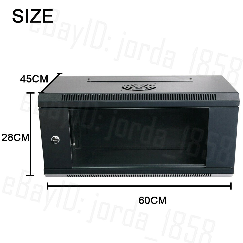 4RU 19 Inch Wall Mount Cabinet Server Rack Data 450mm Deep Network ...