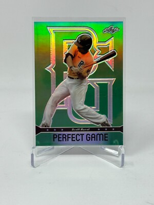 2013 Leaf Baseball Scott Hurst Green Refractor Perfect Game Card #BM ...