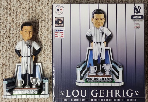 NY YANKEES LOU GEHRIG BOBBLEHEAD LUCKIEST MAN SPEECH HOF FOCO Legends ...