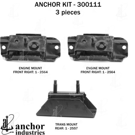 Anchor Motor Mounts 300111 Engine Mnt Kit | eBay