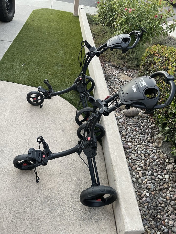 2 Rovic Clicgear Golf Push Carts ($160, Black, Used) | eBay
