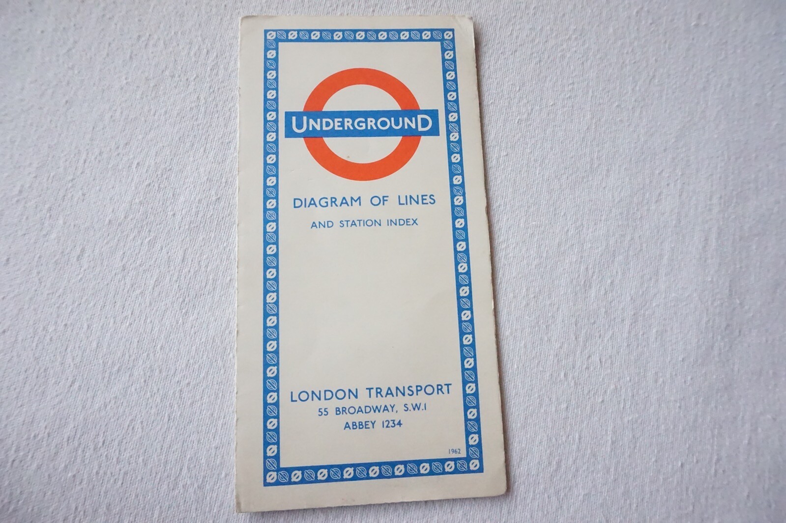 1962 London Transport Underground Map | Grelly UK