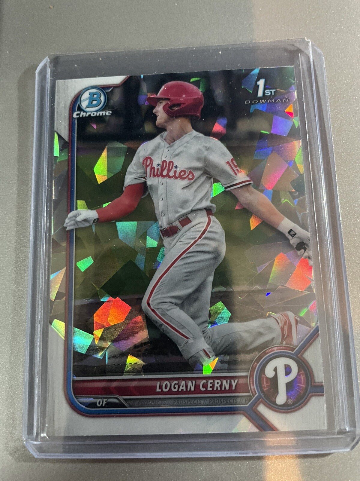 2022 1st Bowman Chrome Prospect Atomic Refractor #BCP-120 Phillies Logan Cerny | eBay