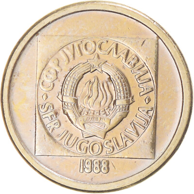 [#1351081] Coin, Yugoslavia, 10 Dinara, 1988 | eBay