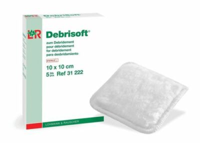 Debrisoft Debridement Pads/Dressings Wound Debridement 10cm x 10cm x5 ...