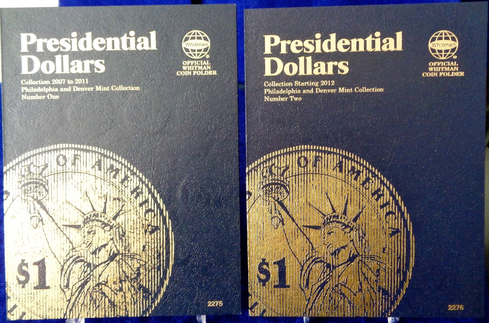 Whitman Presidential Dollars Coin Folder set, Vol. 1 &2 2007-17, Albums ...