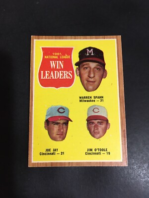 1962 TOPPS N.L. WIN LEADERS, #58, NM/MT (Free Shipping On Any 3!) | eBay