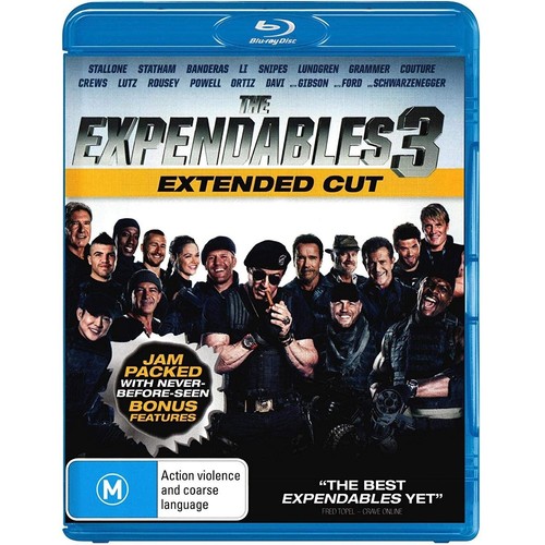 The Expendables 3 (Blu-ray, 2014) Region B (Extended Edition / Cut) NEW ...