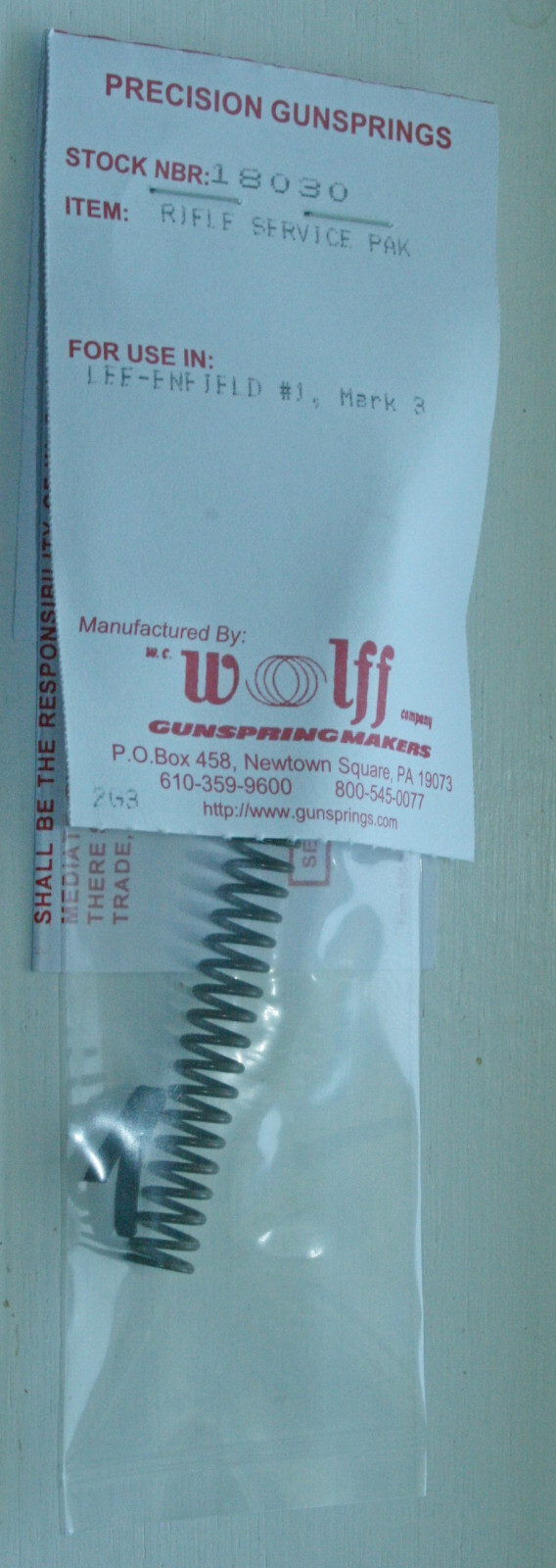 Lee Enfield #1 Mark 3 No. 1 MK 3 Rifle Service kit Extractor Striker ...