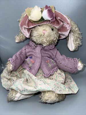 RUSS Mabel Stuffed Bear Wearing Sweater and Hat | eBay