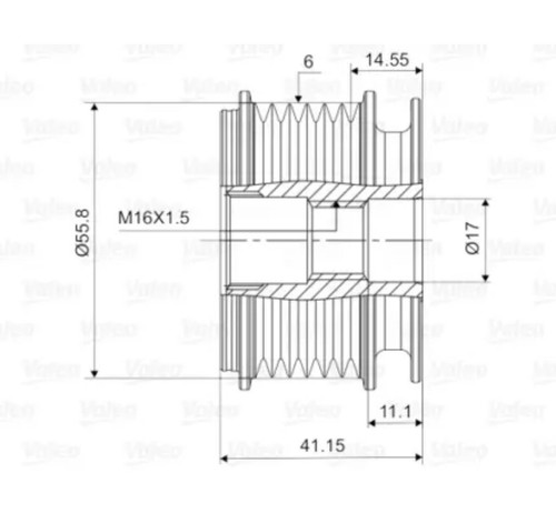 F-553470.01 ,ZNP-28583 VW TRANSPORTER ALTERNATOR PULLEY 0124525091 | eBay