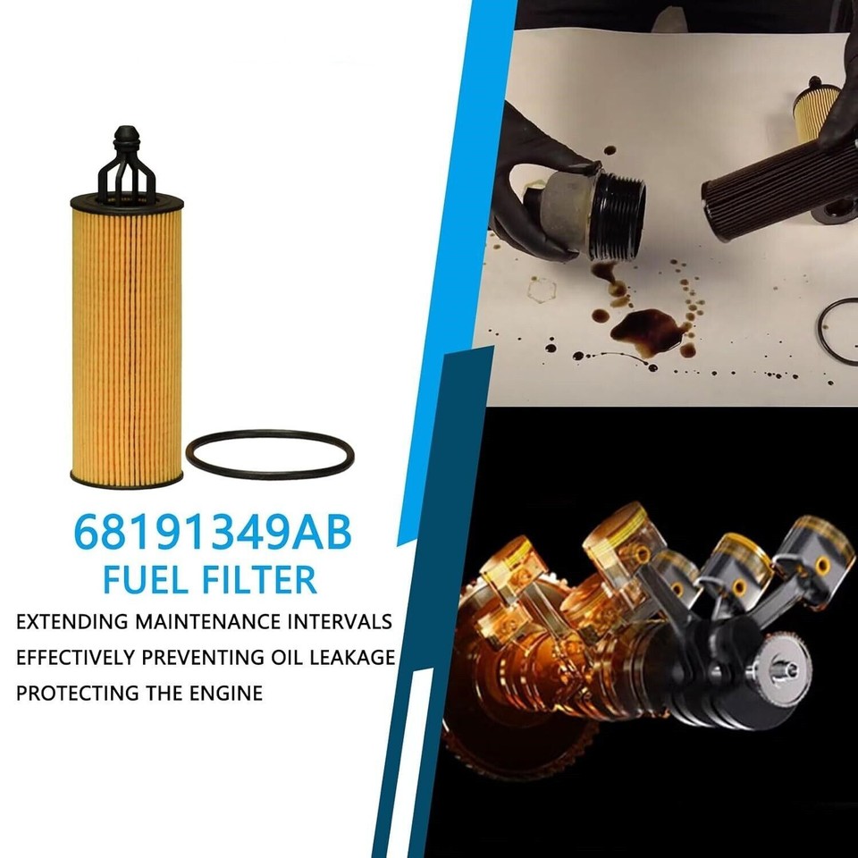 Oil Filter MO349 68191349AC for Chrysler Jeep Dodge RAM 3.2L 3.6L 6PCS ...
