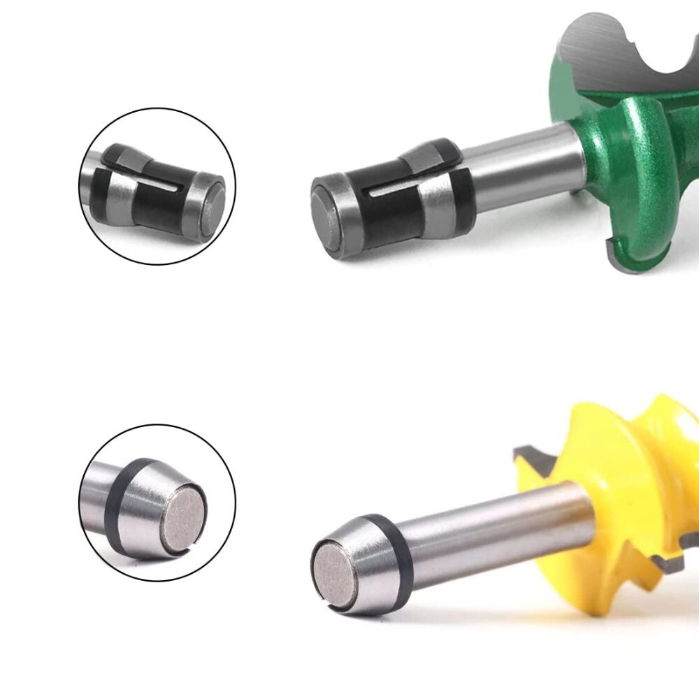 6Pcs Clamping Router Collet Adapter Straight Grinder Routers | eBay