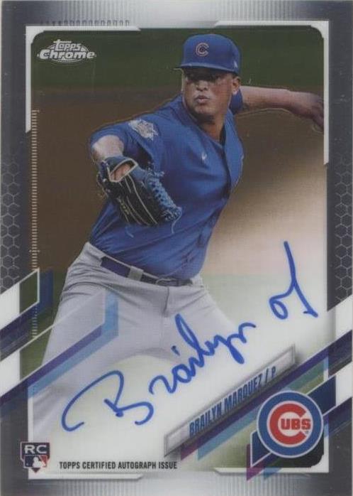2021 Topps Chrome - Rookie Autographs Brailyn Marquez #RA-BM (AU, RC ...