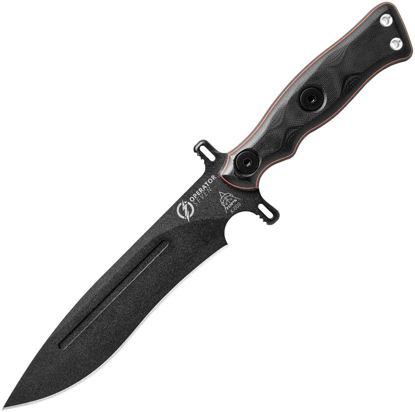 TOPS Operator 7 Blackout Edition Fixed Blade Knife - Black (OP7-02) for ...