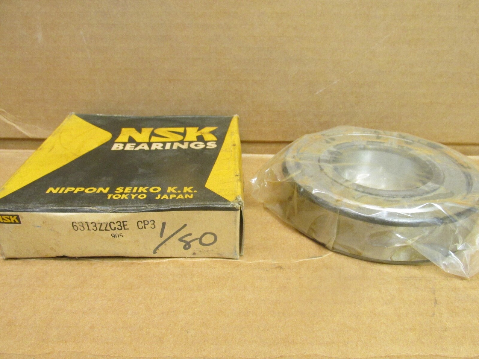NSK 6313ZZC3E Bearing Metal Seals 65x140x33 mm 6313 ZZ C3 E 6313Z Japan ...