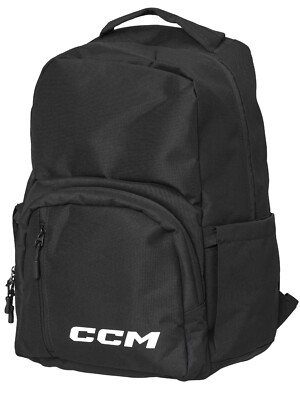 CCM Team Backpack | Black Referee Ref Player Coach Gym Travel Bag ...