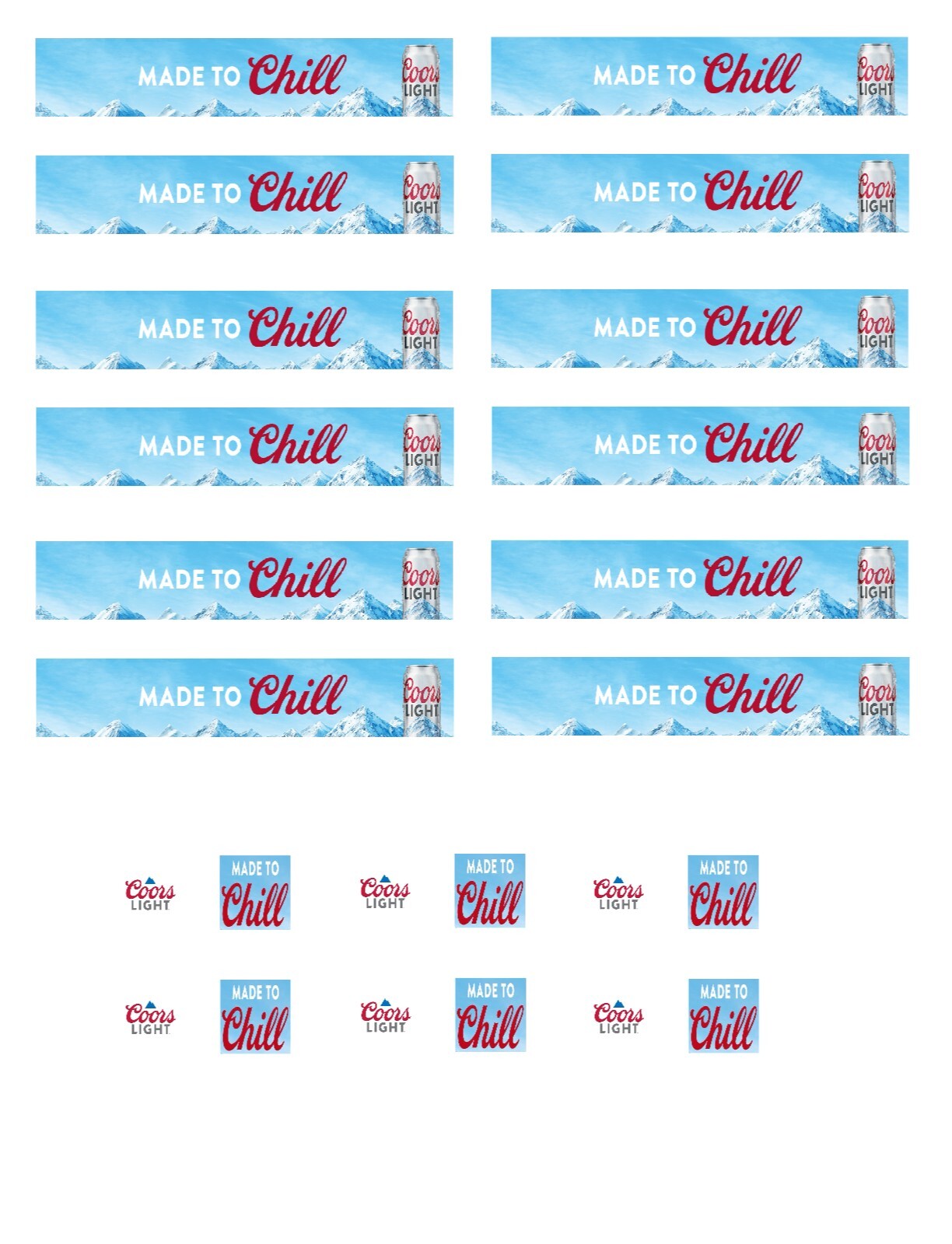 N Scale Truck / Trailer Decals " Coors Light " ( for 48' Trailers ) | eBay