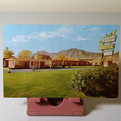 Postcard AAA Glacier View Motel Triple A Boulder CO AMHA Mountains Sign ...