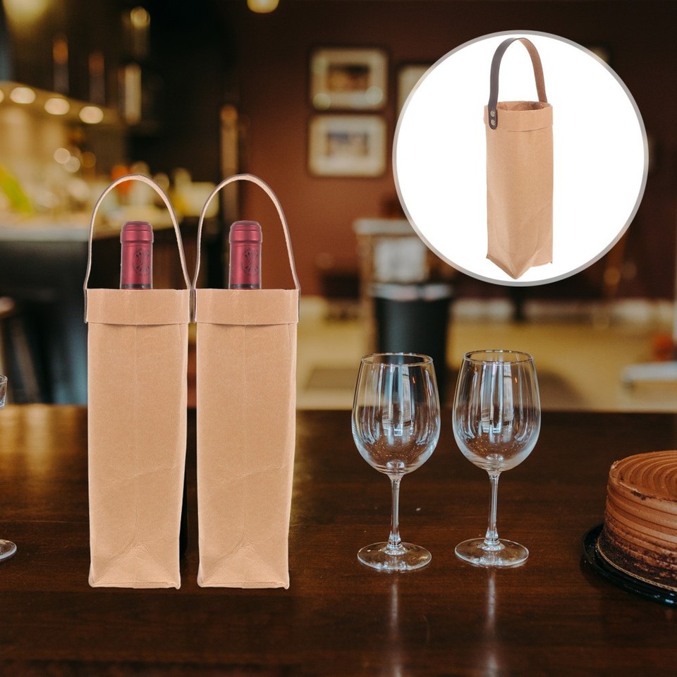 4pcs Wine Bag Reusable Wine Gift Carrier Bag Washable Red Wine Gift Bag ...