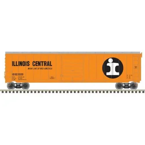 Illinois Central Railroad Postwar 50' Single Door Boxcar 52332 Atlas ...