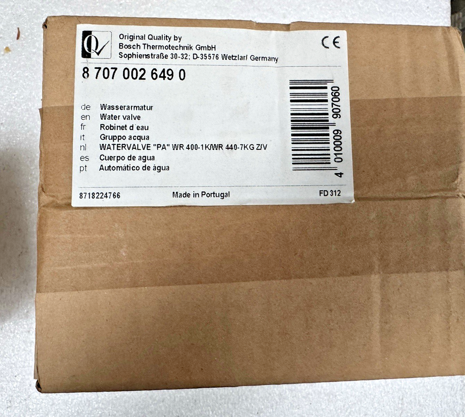 Robinet d'Eau Bosch Thermotechnik 8707002649 - Compatible Junkers WR400 ...