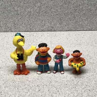 Vintage Sesame Street Figures Lot by JHP Big Bird Ernie (2) Prairie ...