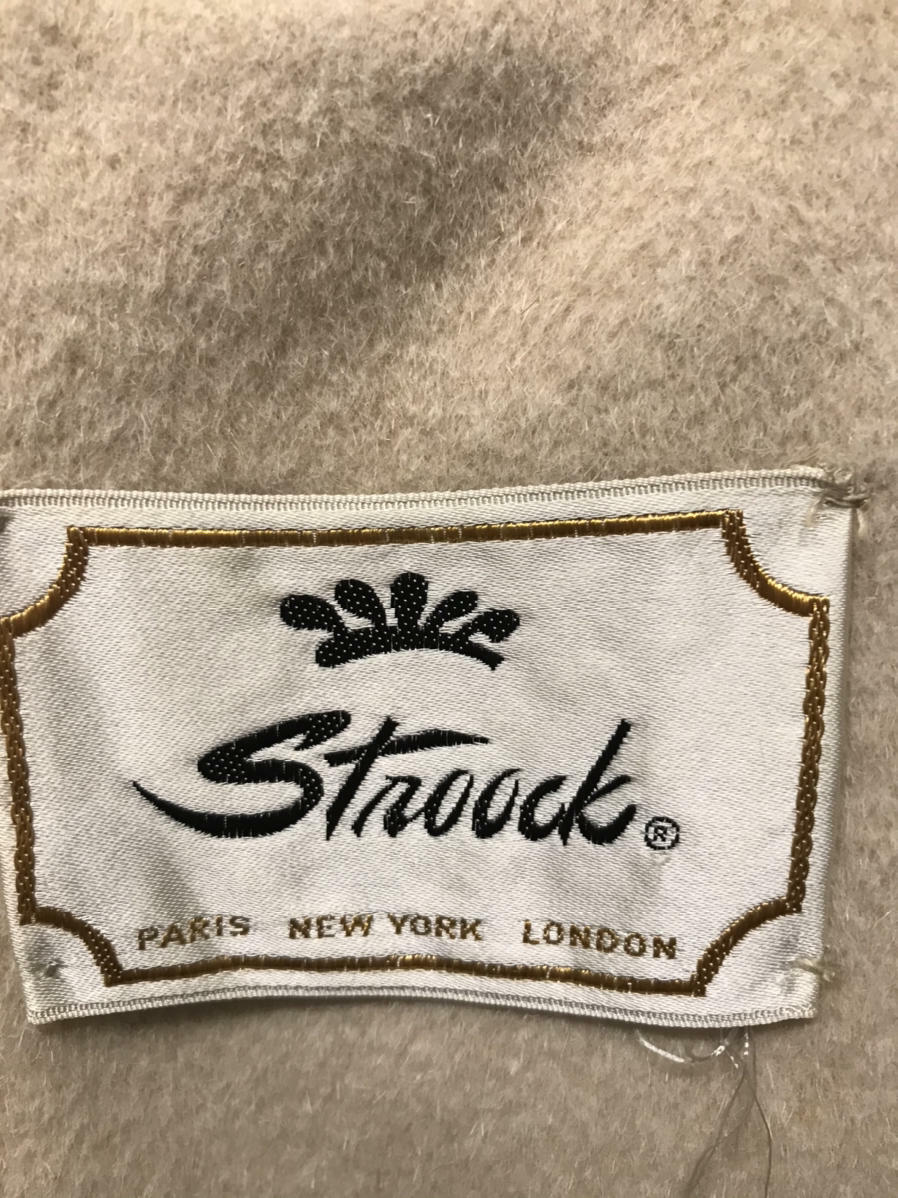 Vtg 50s STROOCK Beige Camel Hair Sheared Beaver FUR Wedding Ring Collar ...