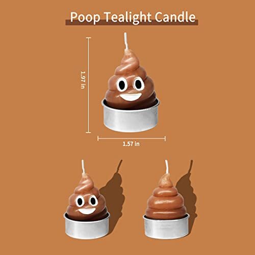 Poop Tealight Candles Smokeless Tea Lights Candles For Birthday Party ...