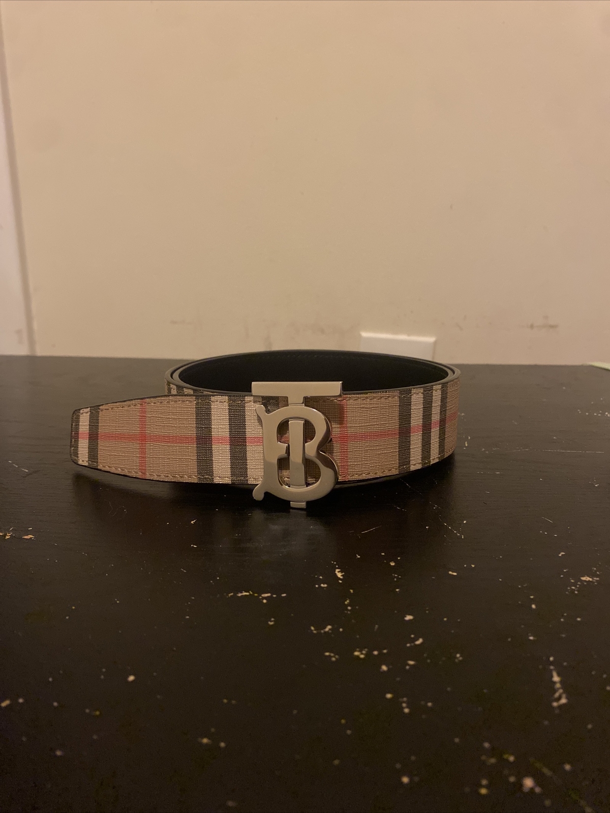 Burberry Reversible Monogram Motif Vintage Check Belt… - Gem