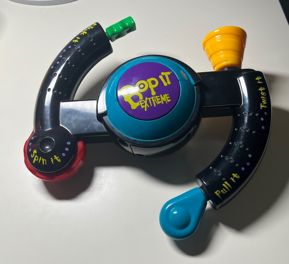 Bop It Extreme Hasbro 1998 Handheld Electronic Game Family Game Tested ...