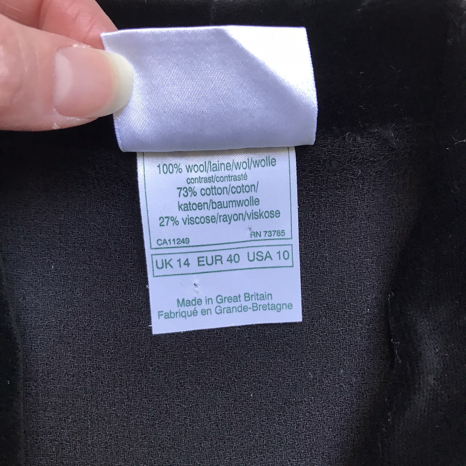 Vintage Laura Ashley Wool Long Riding Coat Great Brit… - Gem