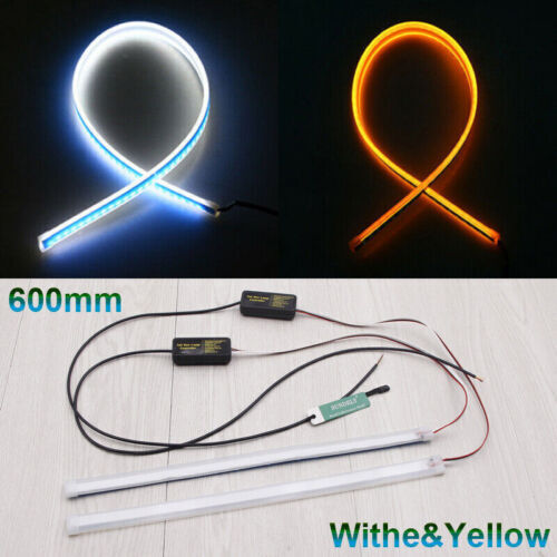 60cm LED Strip Turn Signal Switchback Indicator DRL Daytime Running ...