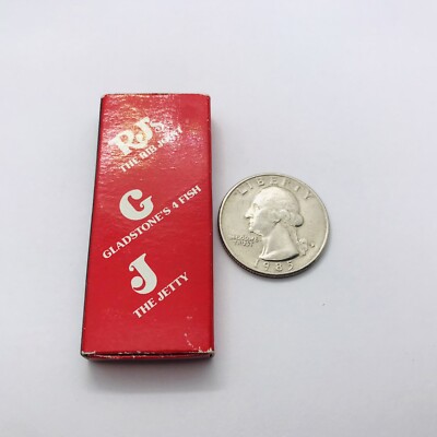 RJS THE RIB JOINT THE JETTY GLADSTONE 4 FISH MATCHBOOK USED MALIBU ...