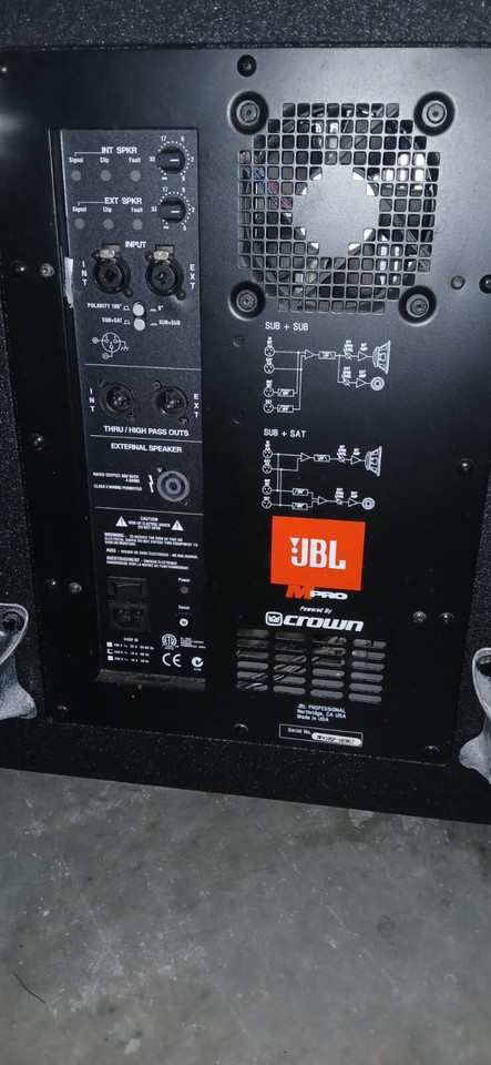 Pair: JBL MPro 418SP Powered Subs - Perfect Condition | eBay