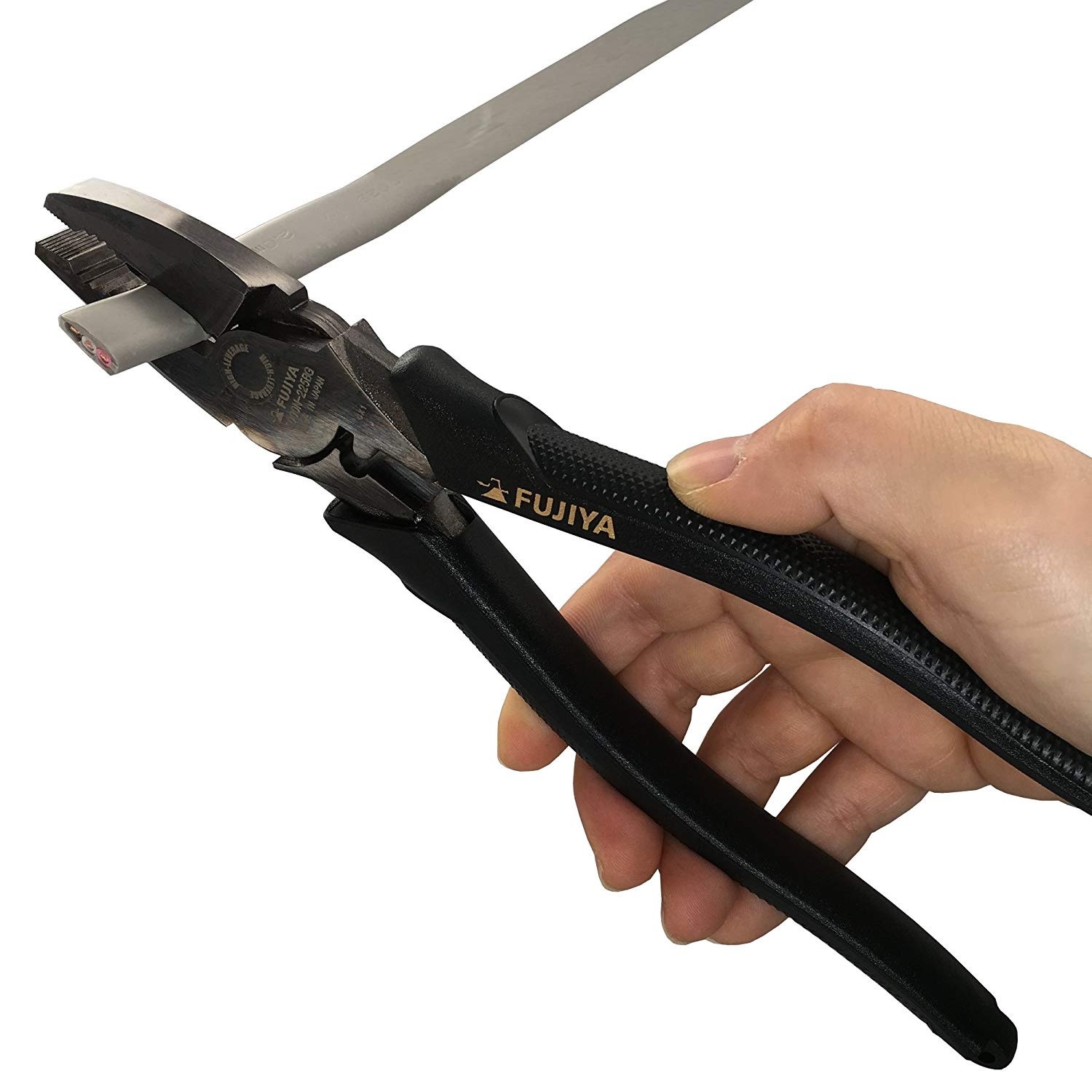 FUJIYA HIGH-LEVERAGE SIDE CUTTING PLIERS (225mm) 3000N-225BG MADE IN ...