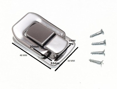Case clasp toggle fastening trunk catch 48mm x 33mm CP steel Qty. pack ...