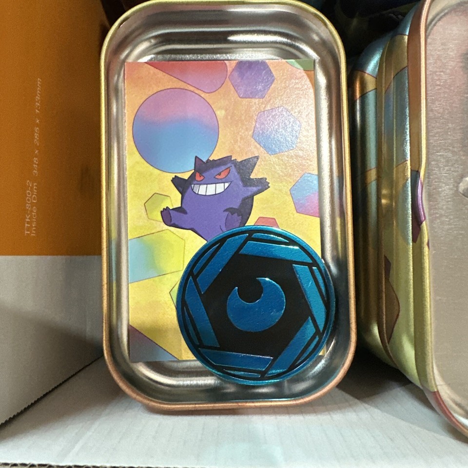 Pokémon 151 Mini Tin Gengar EMPTY With Art card And Coin No Packs | eBay
