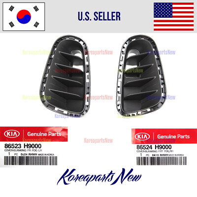 Front Bumper Grille Vent Cover Right + Left ⭐GENUINE⭐ fits Kia Rio 2018 ...