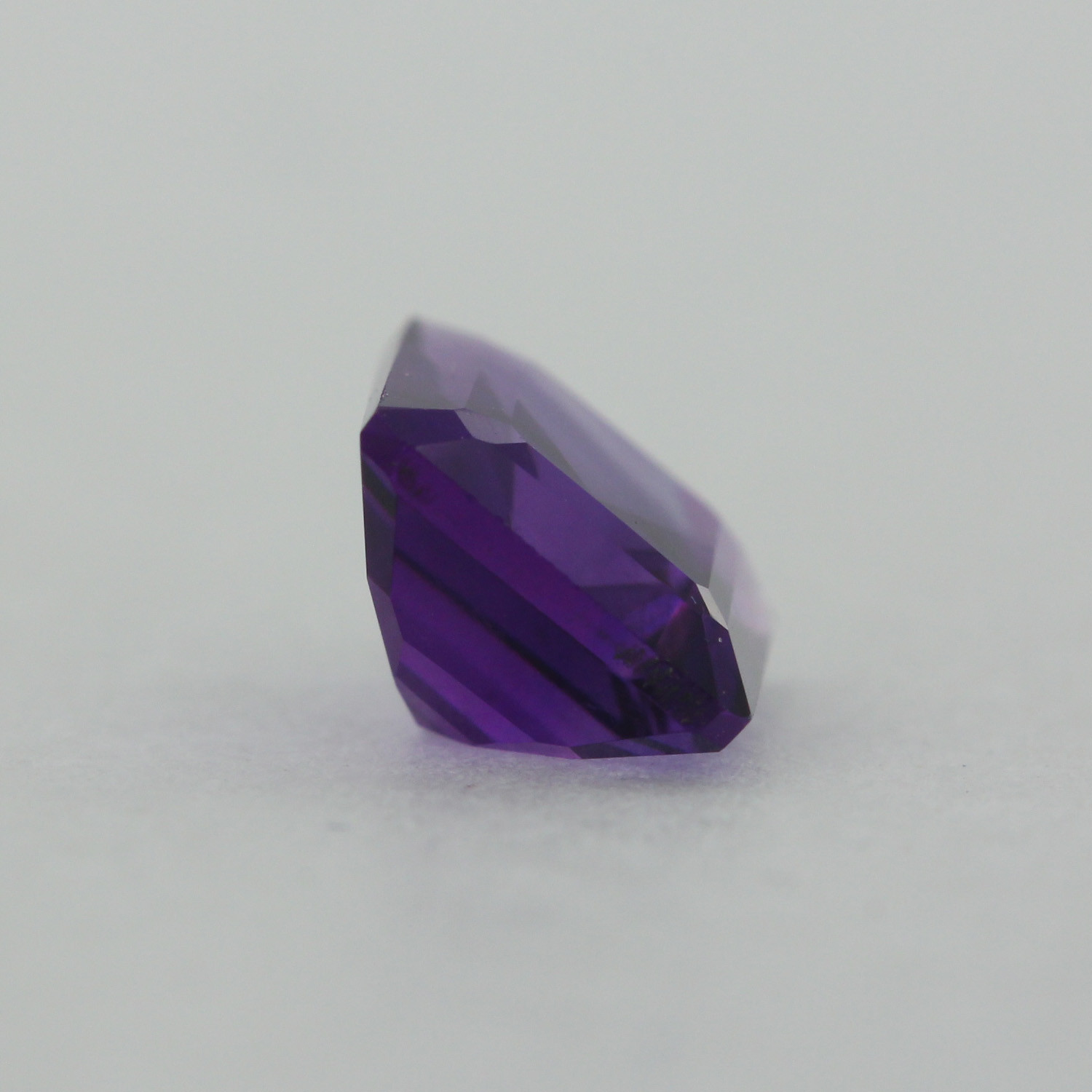 Loose Emerald Cut Genuine Natural Amethyst Stone Single Purple ...