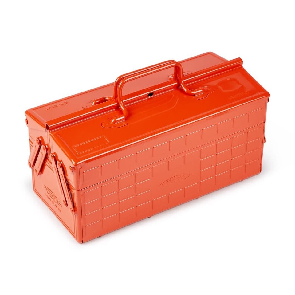 Toyo Steel ST-350 MoMA Exclusive 2 Tier Tool Box Orange Durable ...