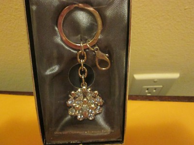 Argento SC Keychain Silver with Blue Crystals New No Box | eBay