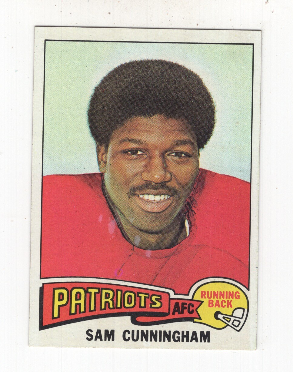 1975 TOPPS FOOTBALL SAM CUNNINGHAM NEW ENGLAND PATRIOTS #13 | eBay