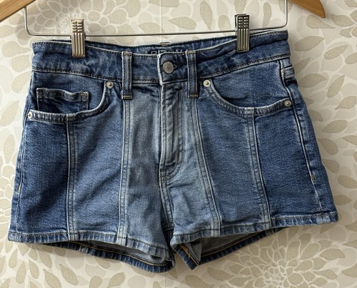 Arizona Junior’s 3 Boho High Rise Short Patchwork Denim Stretch Jean ...