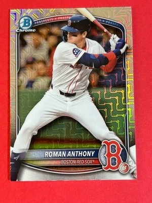 Roman Anthony 2025 Bowman Chrome (RC,SP) Prospects Mojo Refractor #BCP ...