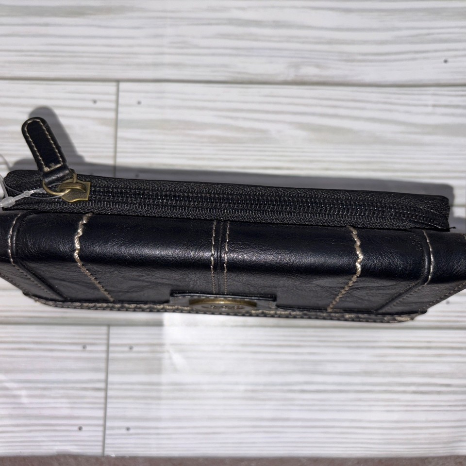 BOC Born Concept Womens Black Leather Wallet Trifold | eBay