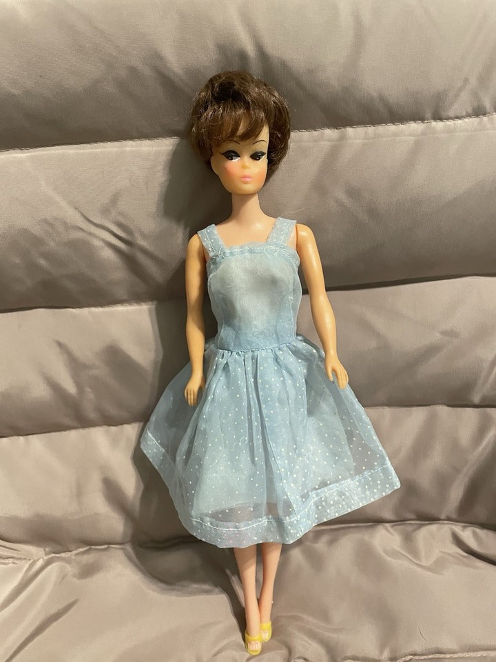 Barbie Bild Lili clone doll 1960s fashion doll w/vintage clothing lot ...