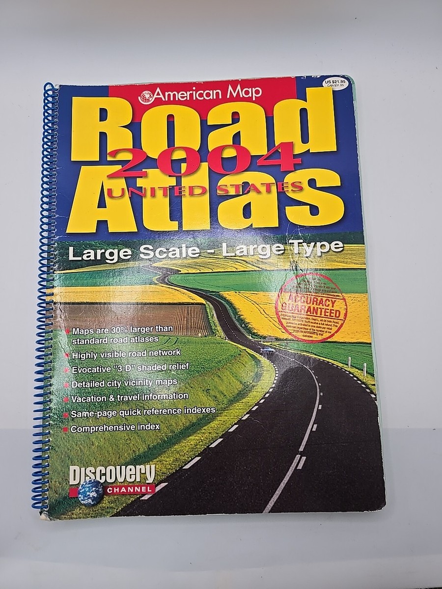 Us Road Atlas Large Print Road Atlas: Guide For Travelers | Rand